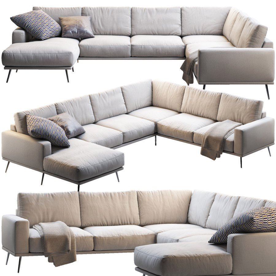 Boconcept Carlton 2 3D Model for VRay | CGMood