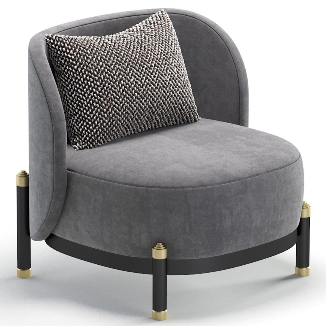 Armchair Grayson By Cazarina Interiors 5 Colors Ve - 3D Model for Corona