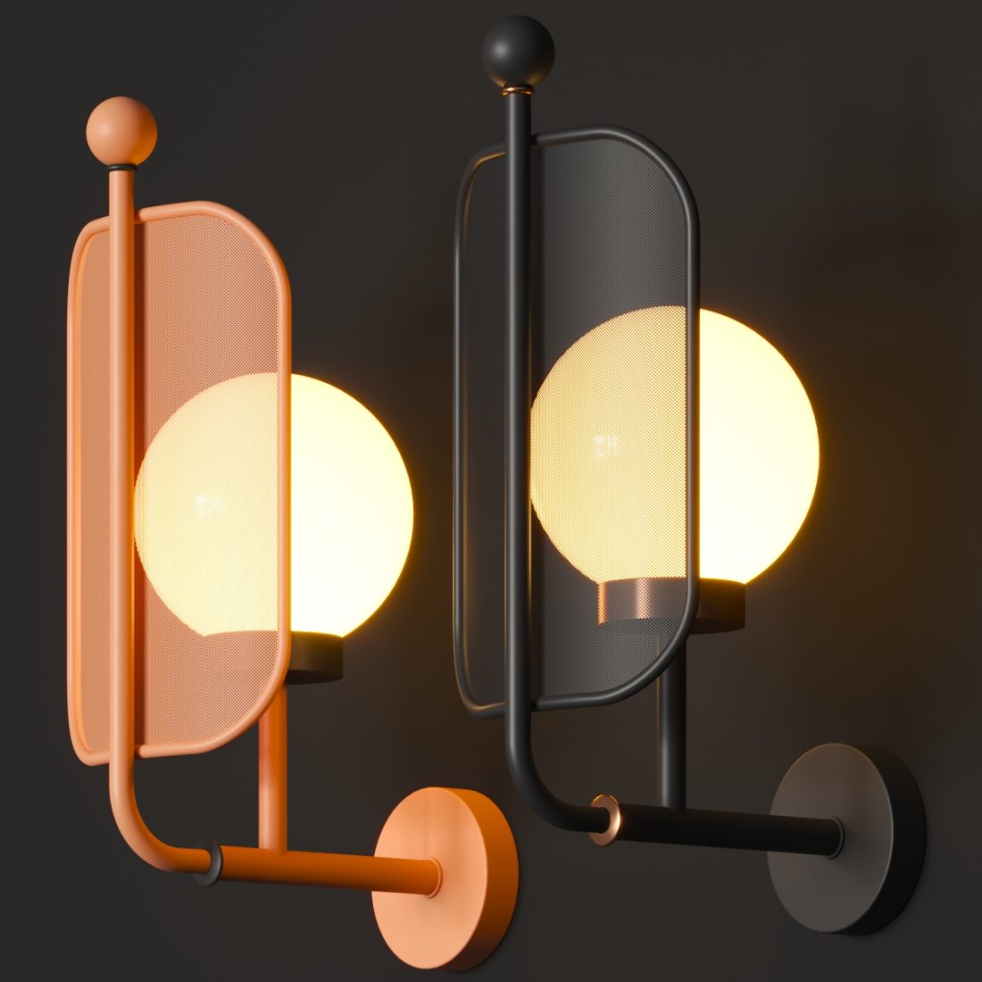 Masiero Papilio Wall Sconce 3D Model for VRay, Corona | CGMood