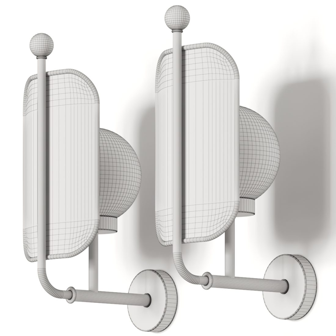 Masiero Papilio Wall Sconce 3D Model for VRay, Corona | CGMood