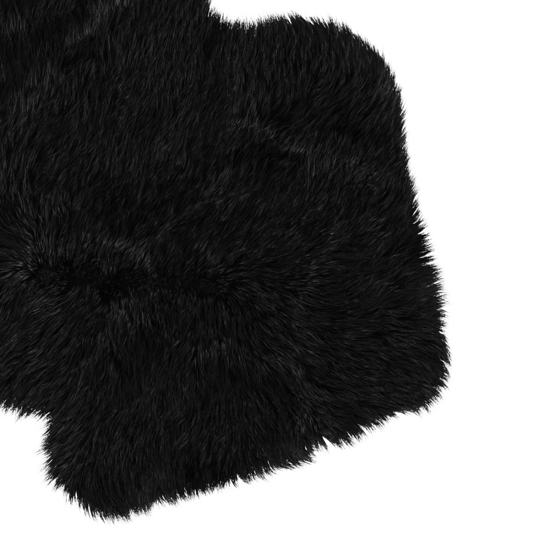 Sheepskin Area Rug - 3D Model for VRay
