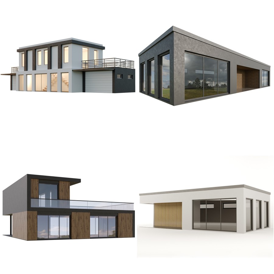 Modern House 2022 9 - 3D Model for Corona