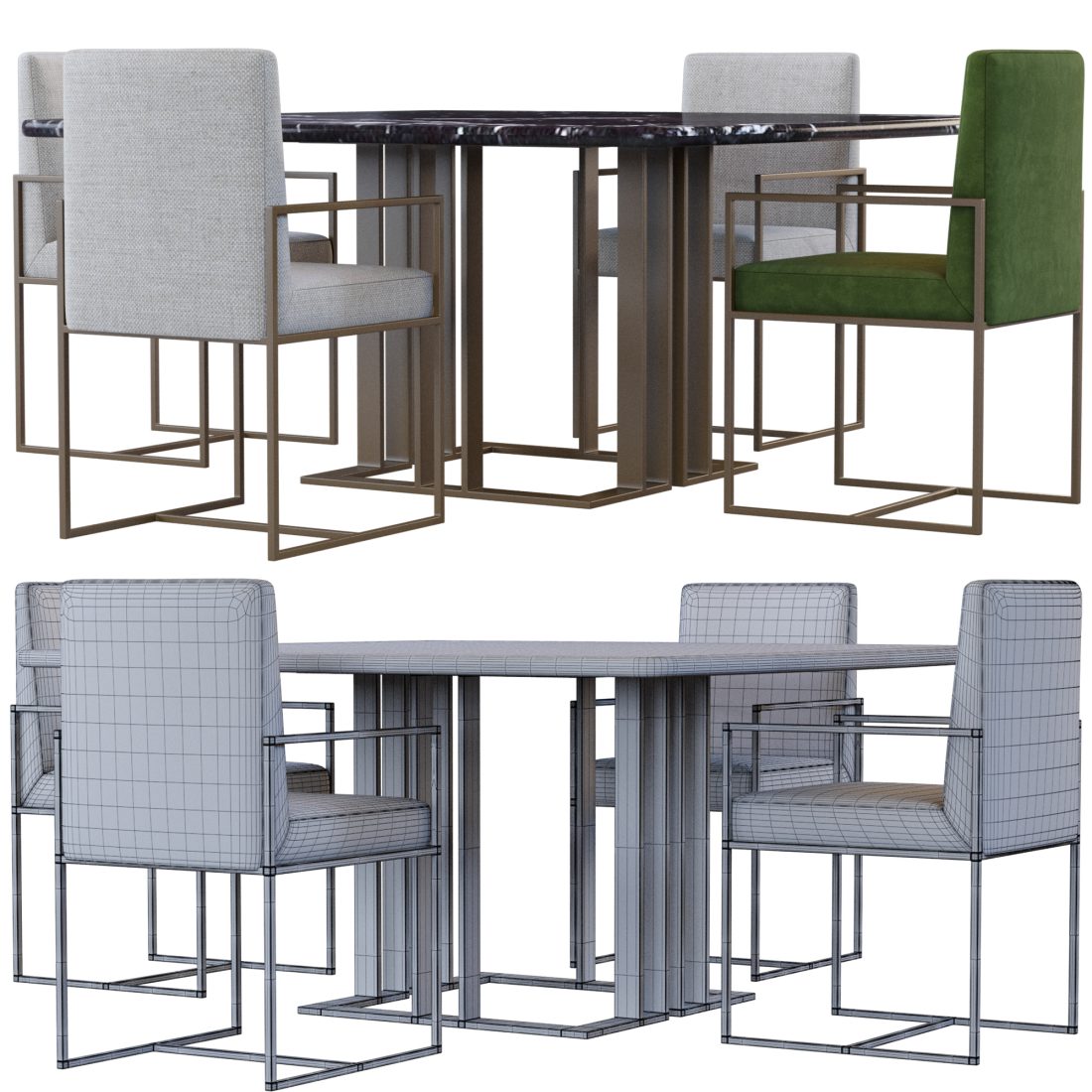 Charlie Table By Meridiani - 3D Model for Corona