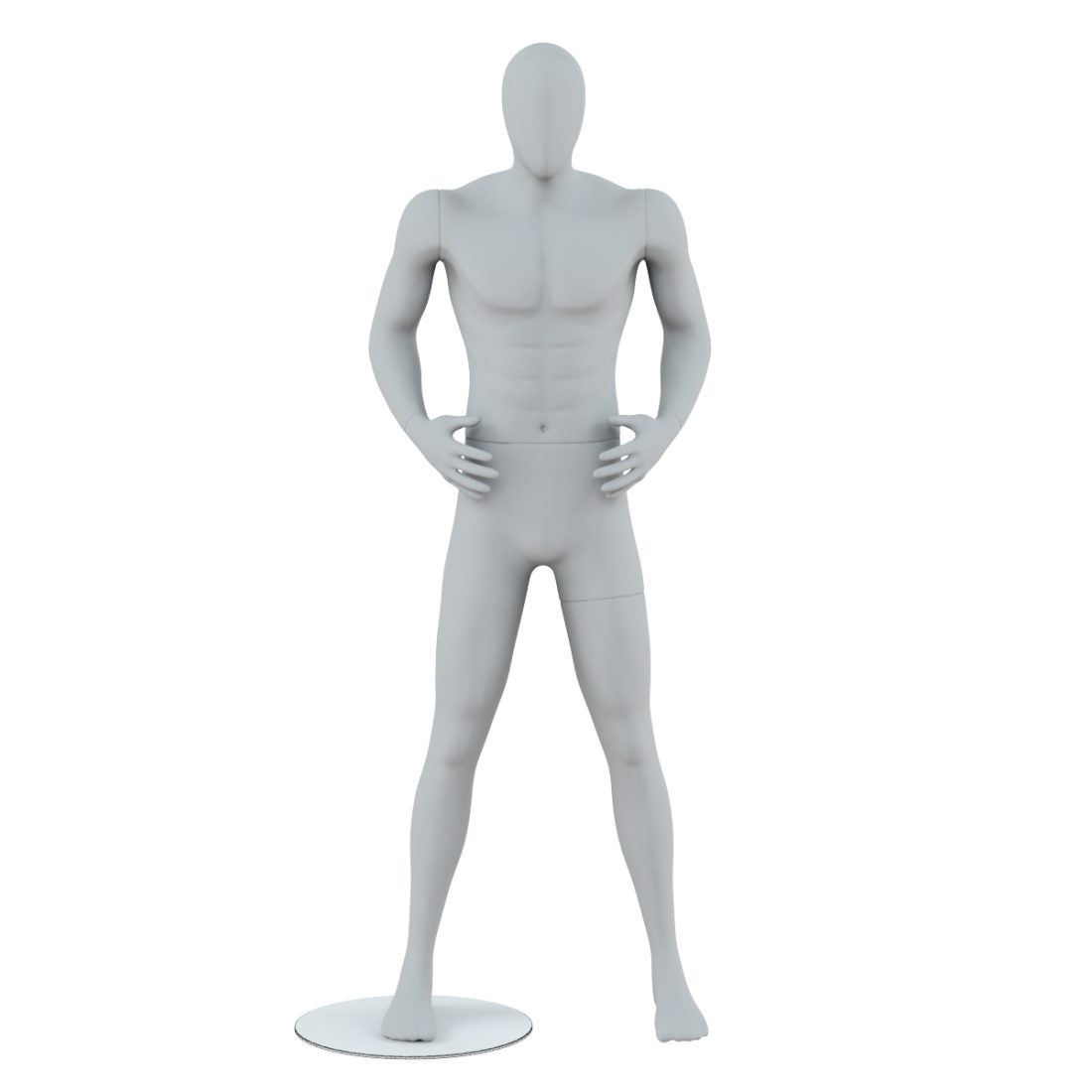Sports Fitness Mannequin With Golden Face 165 - 3D Model for VRay