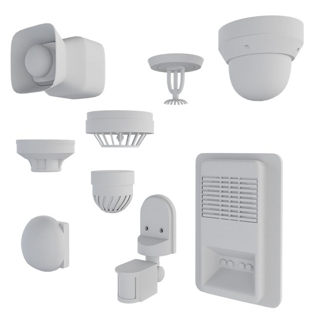 Fire And Security Alarms Fire Extinguishers And Se - 3D Model for VRay ...