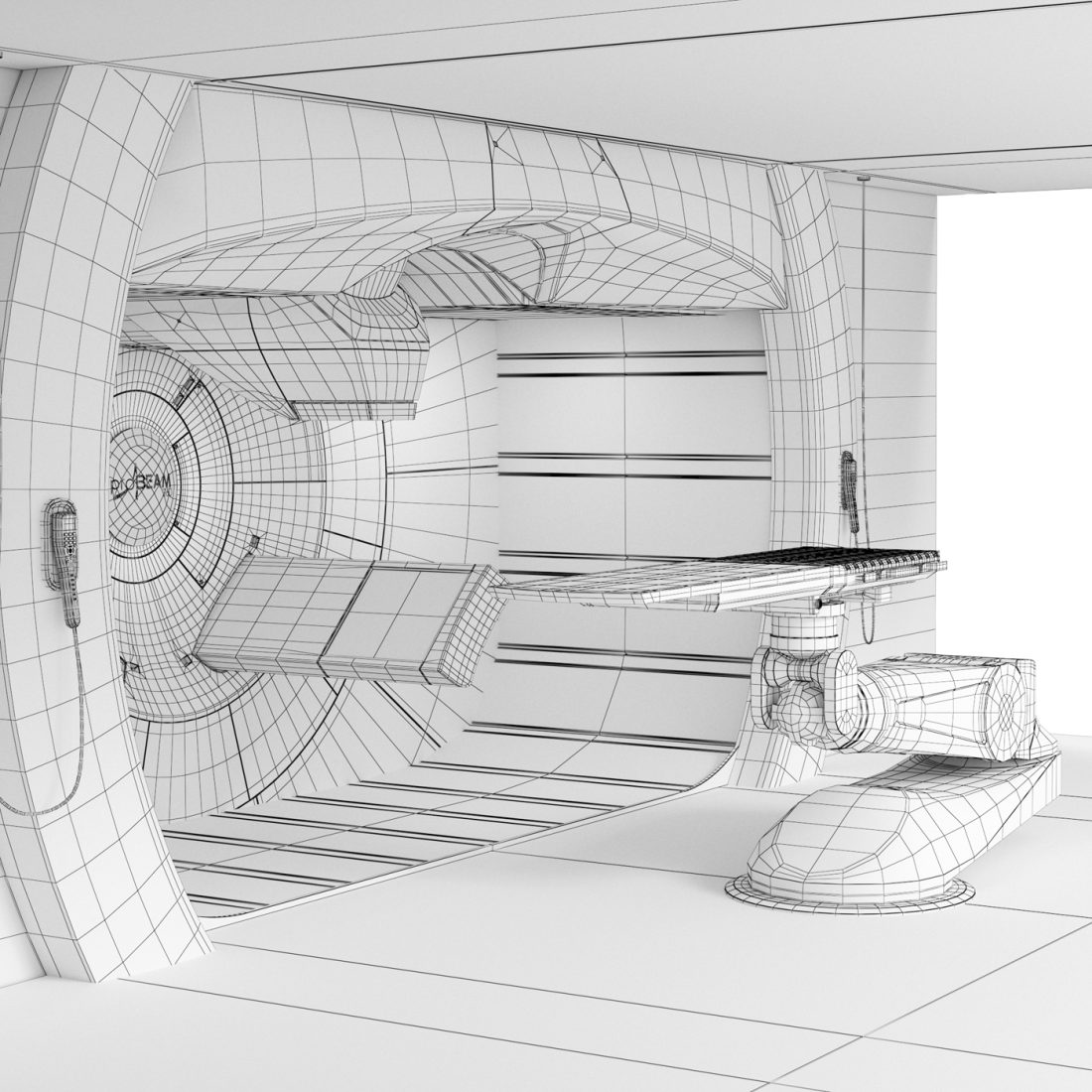 Varian Proton Therapy System Probeam 360 3D Model for VRay | CGMood