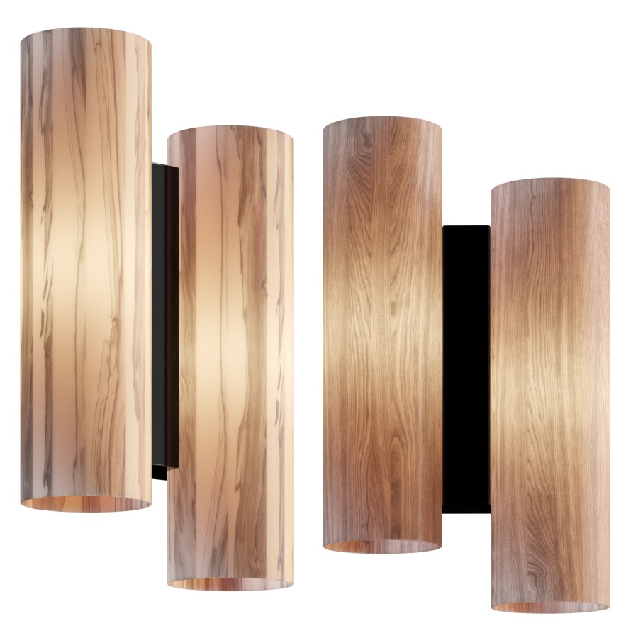Lzf Black Note Duplet | Wall Light 3D Model for Corona | CGMood