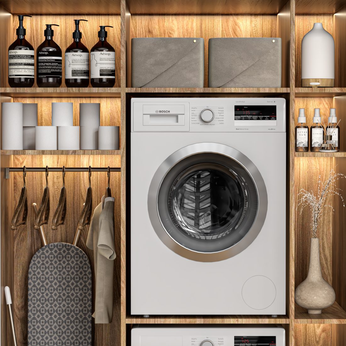 2 Small_Laundry_Rooms_08 - 3D Model for VRay, Corona