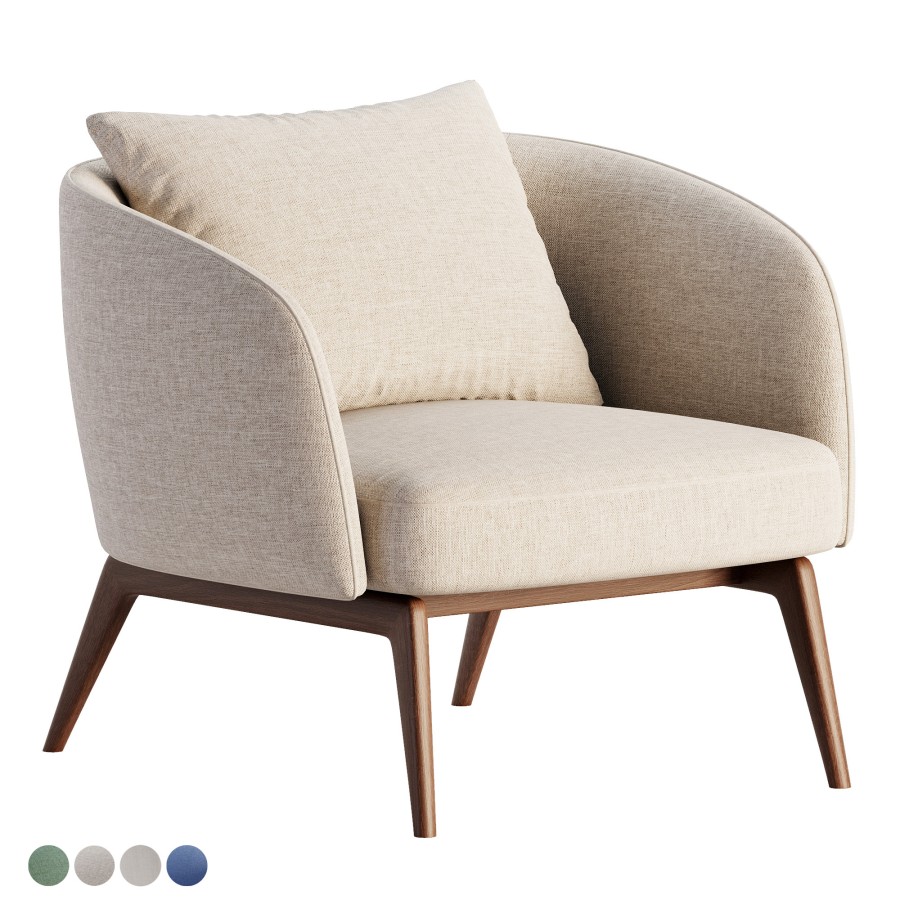 Uovo Armchair By Hc28 Cosmo - 3D Model for VRay