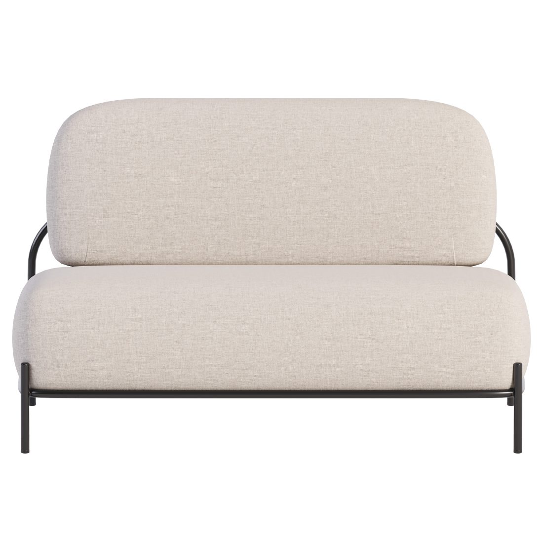 Upholstered Loveseat By Df Polly - 3D Model for VRay, Corona