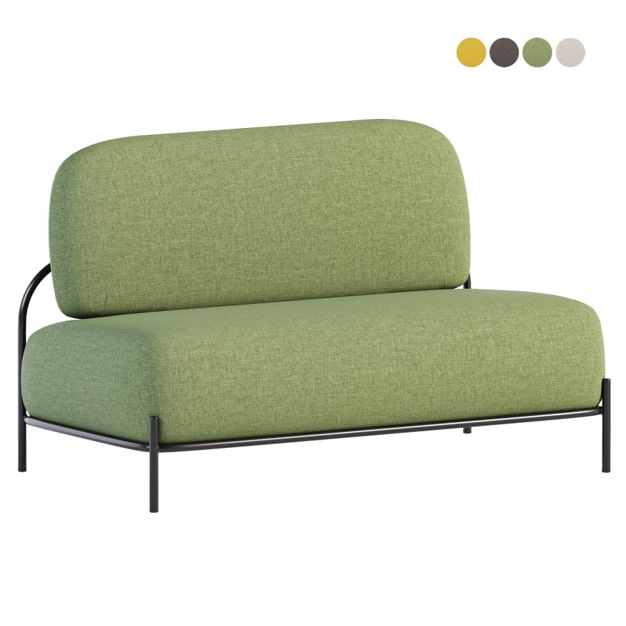 Upholstered Loveseat By Df Polly - 3D Model for VRay, Corona