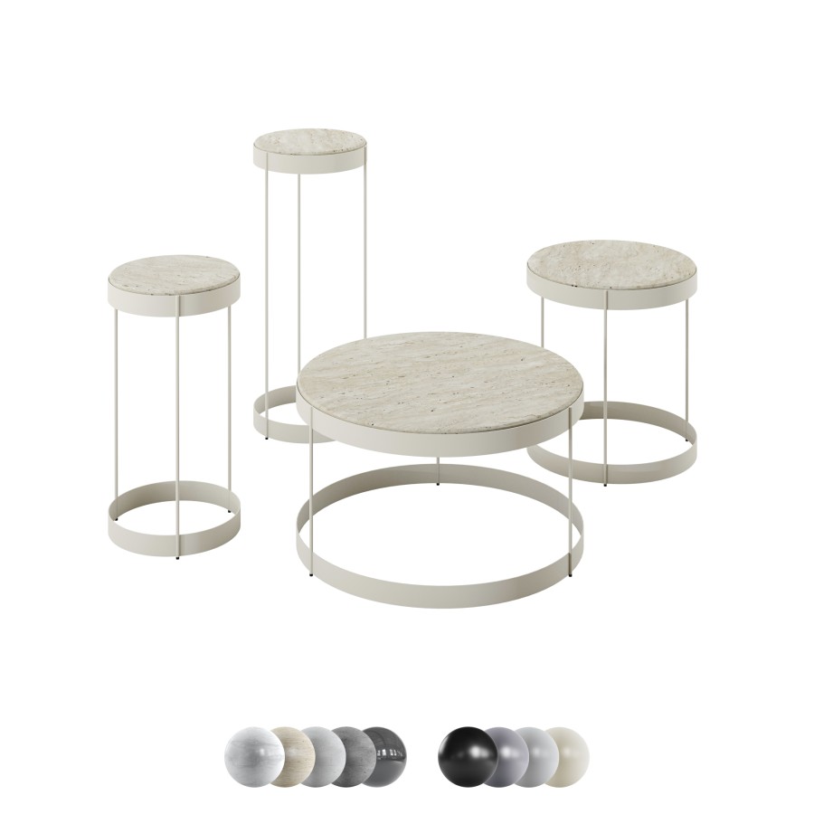 Bolia Coffee Table Drum 3D Model for VRay, Corona | CGMood