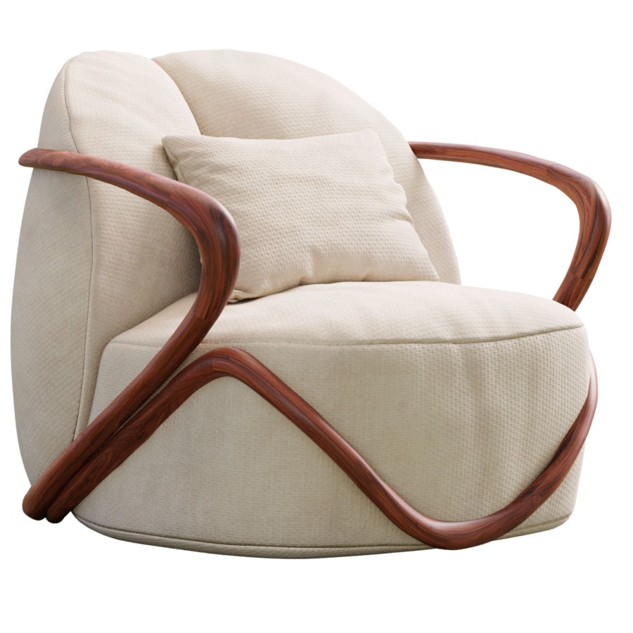 Hug Armchair By Giorgetti 3D Model for Corona | CGMood