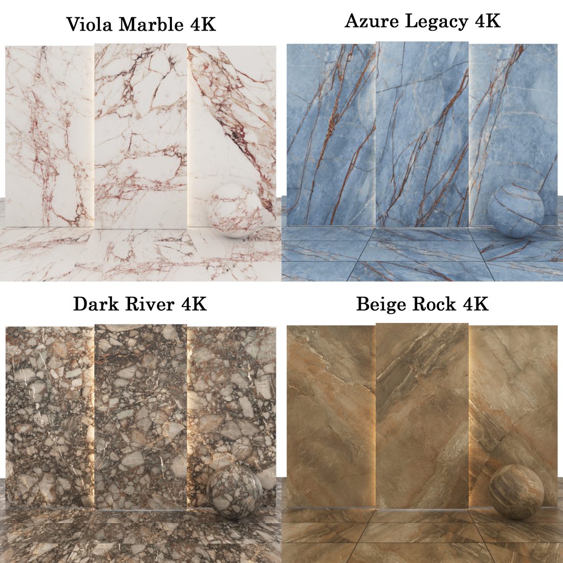 Collection Marble 83 - 3D Model for VRay