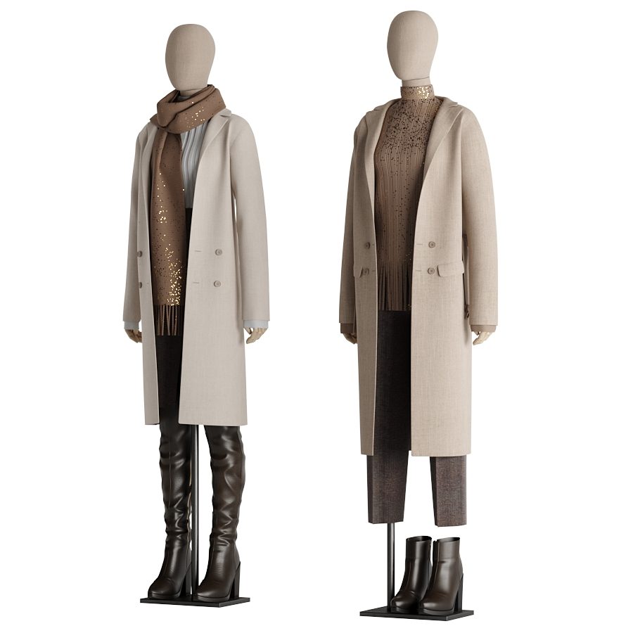 Fashion Mannequin Set 1 - 3D Model for Corona