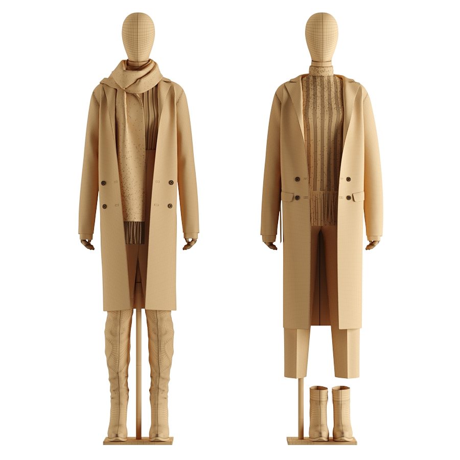 Fashion Mannequin Set 1 - 3D Model for Corona