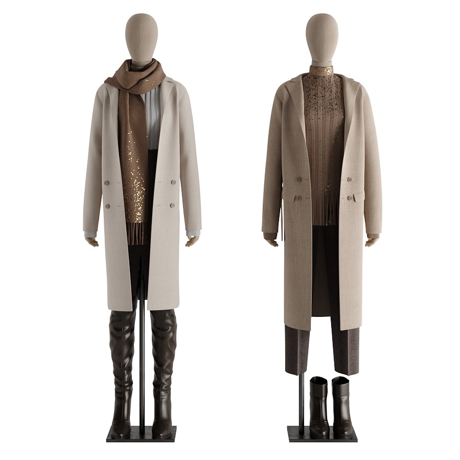 Fashion Mannequin Set 1 - 3D Model for Corona