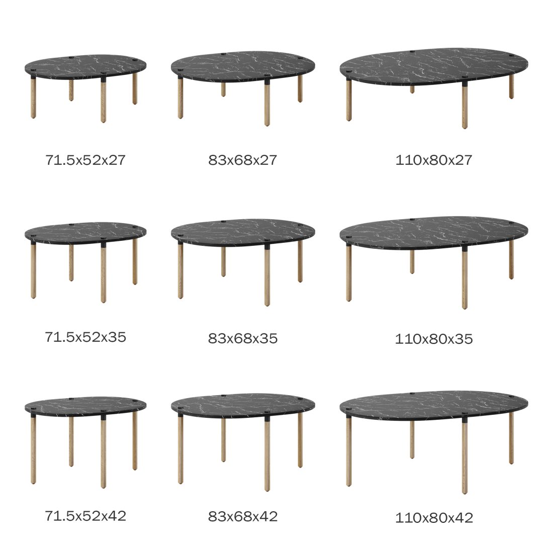 Bolia Coffee Table Tuk - 3D Model for VRay, Corona