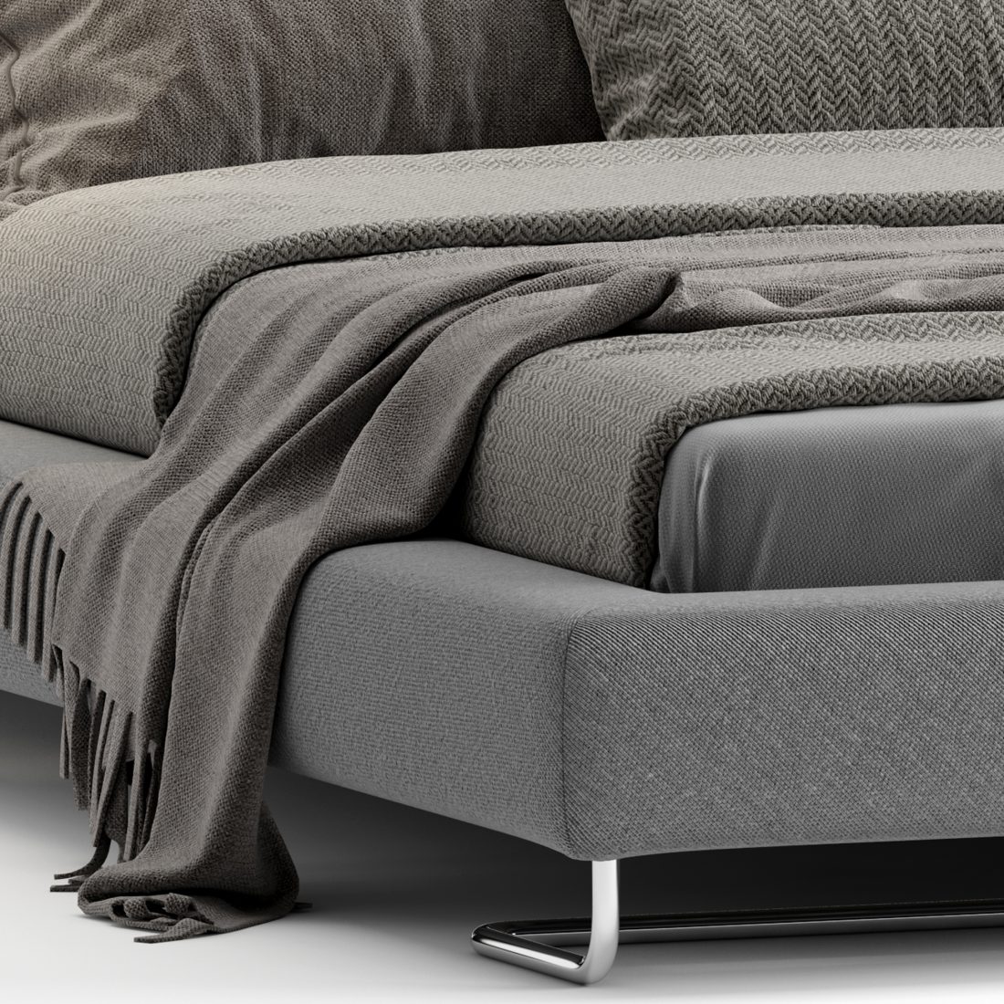 Moroso Lowland Double Bed 3D Model for VRay, Corona | CGMood