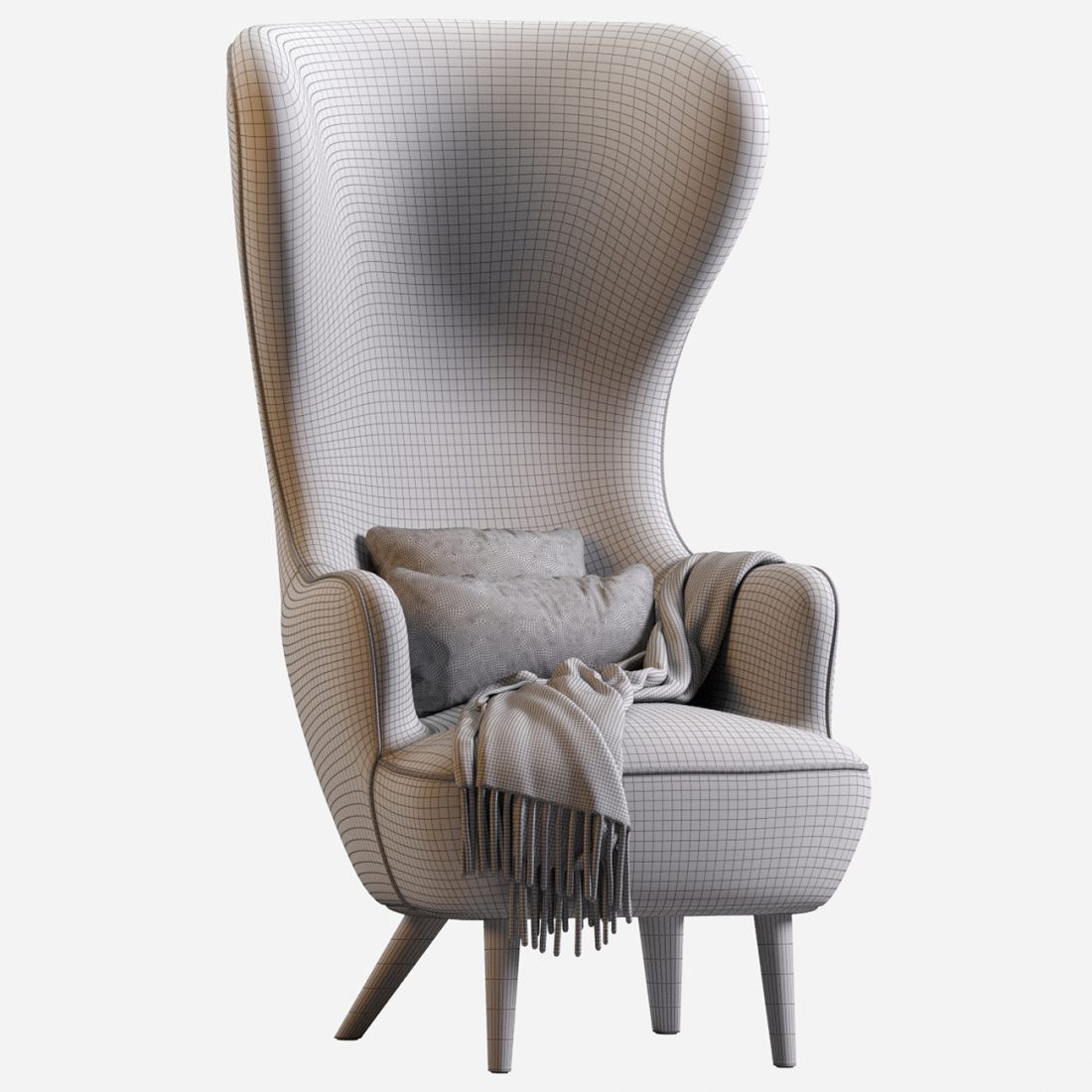 Wingback Chair 3D Model for Corona | CGMood