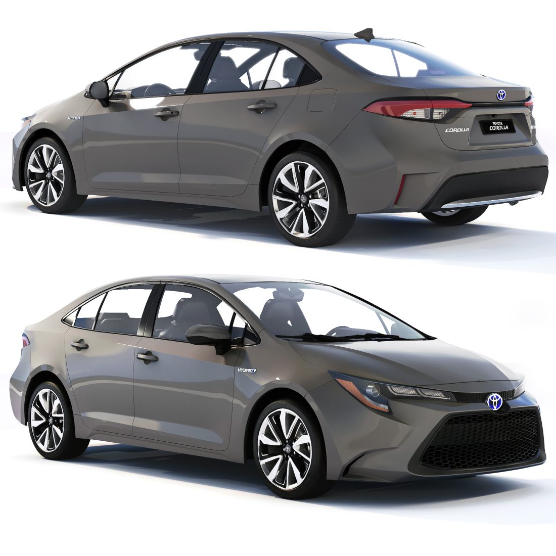 Toyota Corolla Hybrid 2020 - 3D Model for VRay