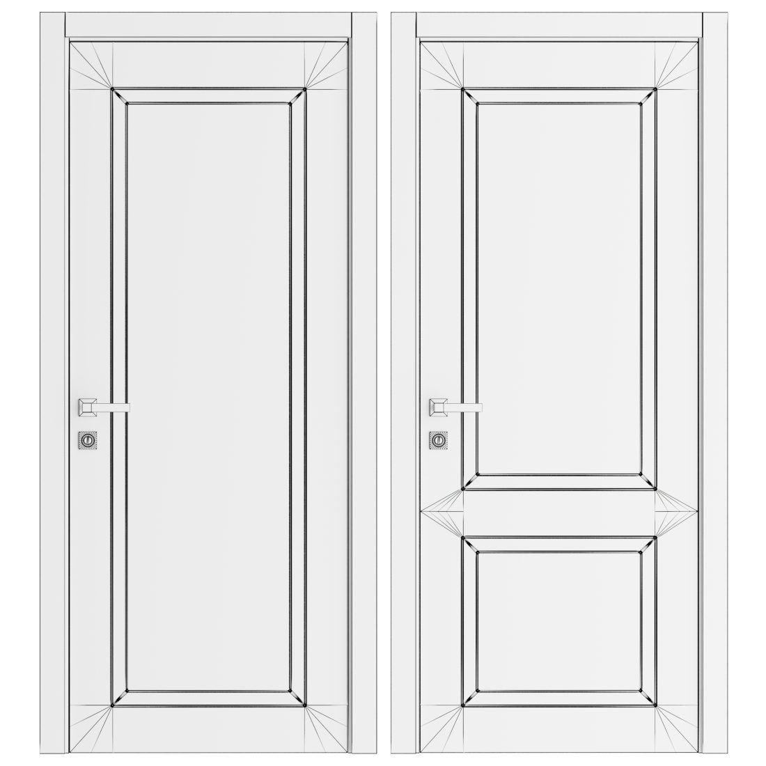 Interior Doors_001 - 3D Model for Corona