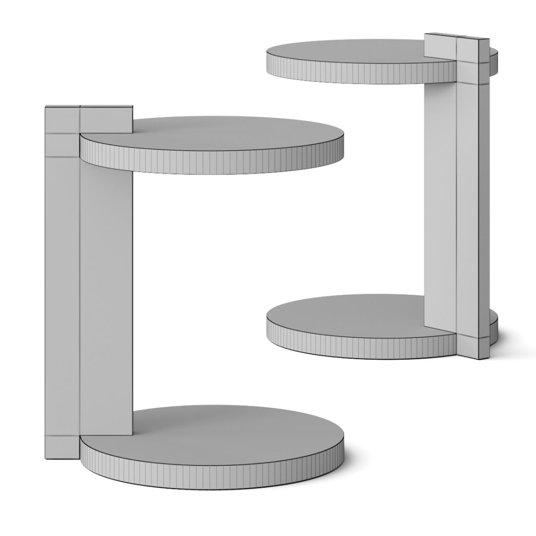 Stylish Club Club Side Table - 3D Model for VRay, Corona