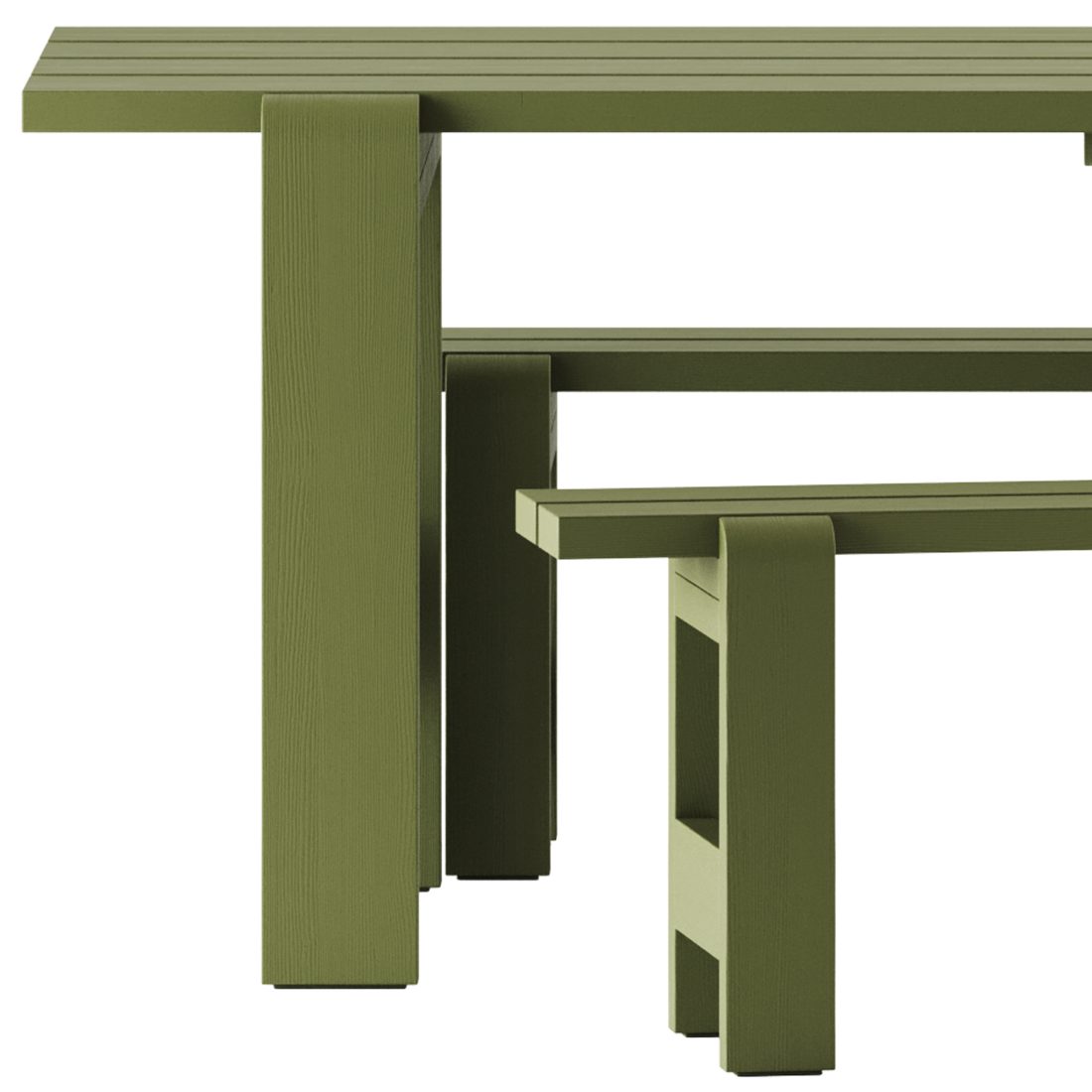 Weekday Table L180 And Bench L140 By Hay 3D Model for Corona | CGMood