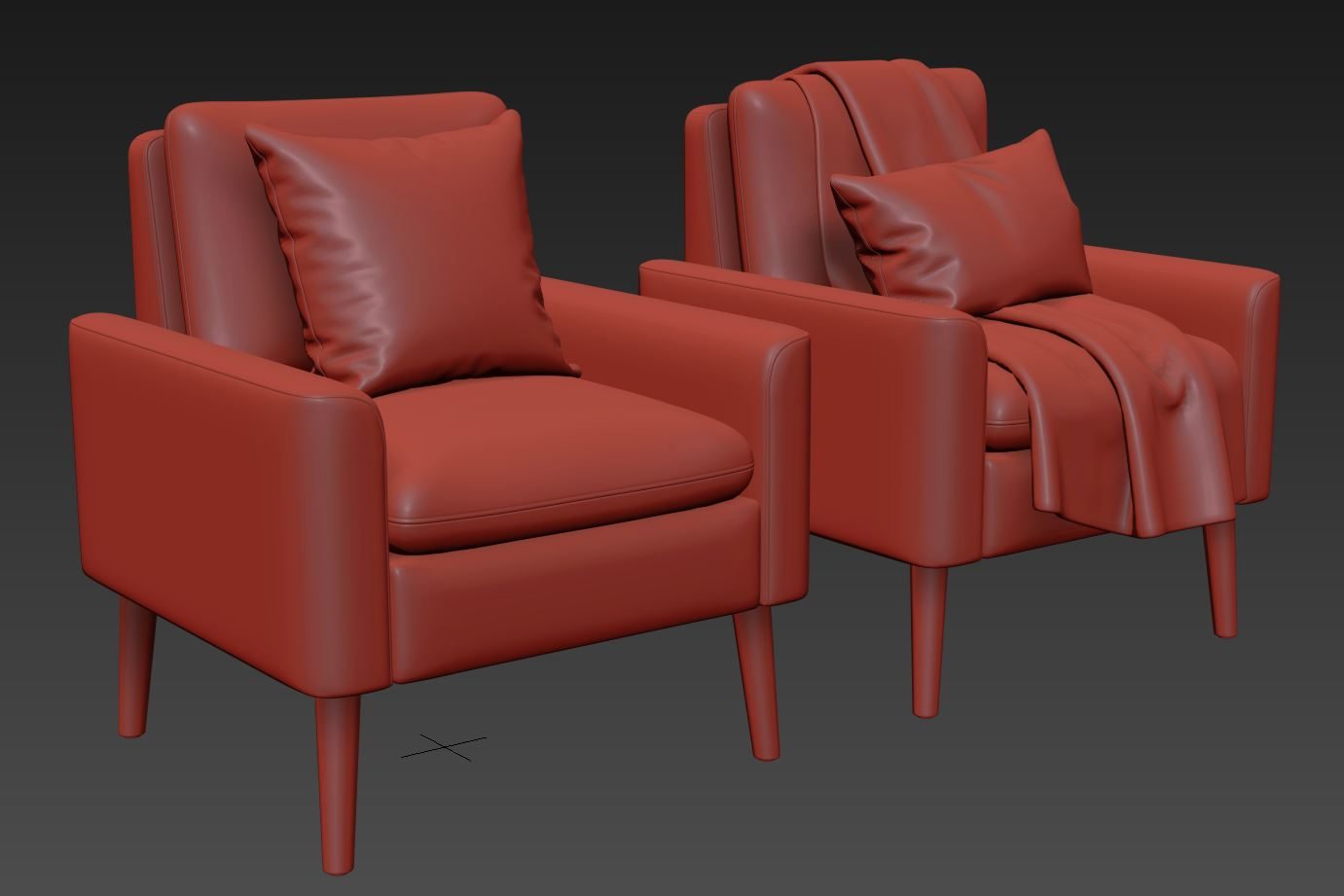 Cristyle Armchair By George Oliver - 3D Model for VRay