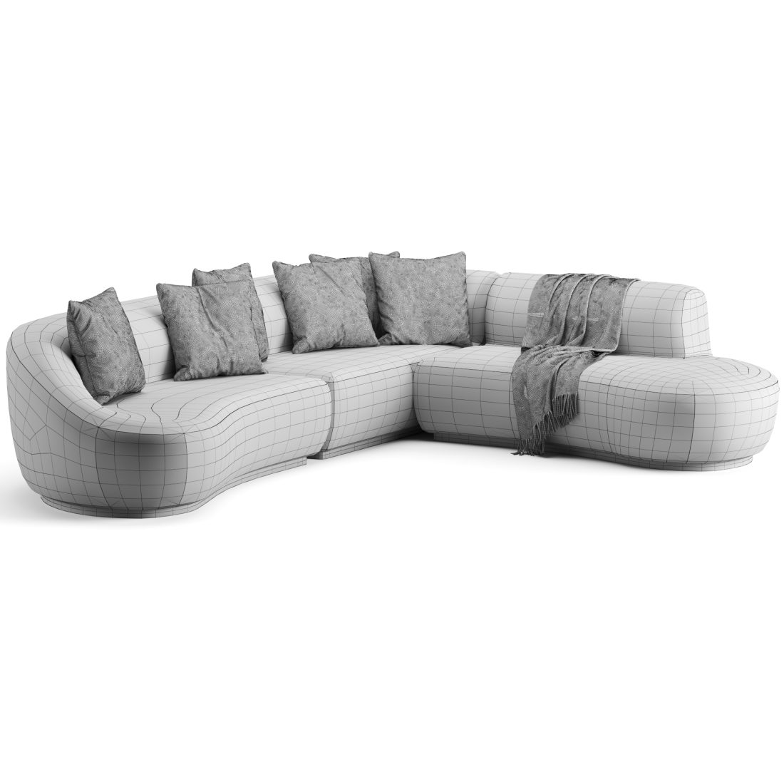 Fendi Casa Sandia Sofa 3D Model for VRay, Corona | CGMood