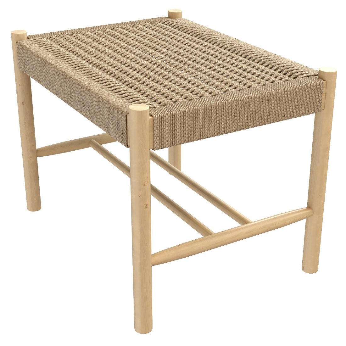 Enzo Wicker Beige Banquet Mini 3D Model for VRay | CGMood