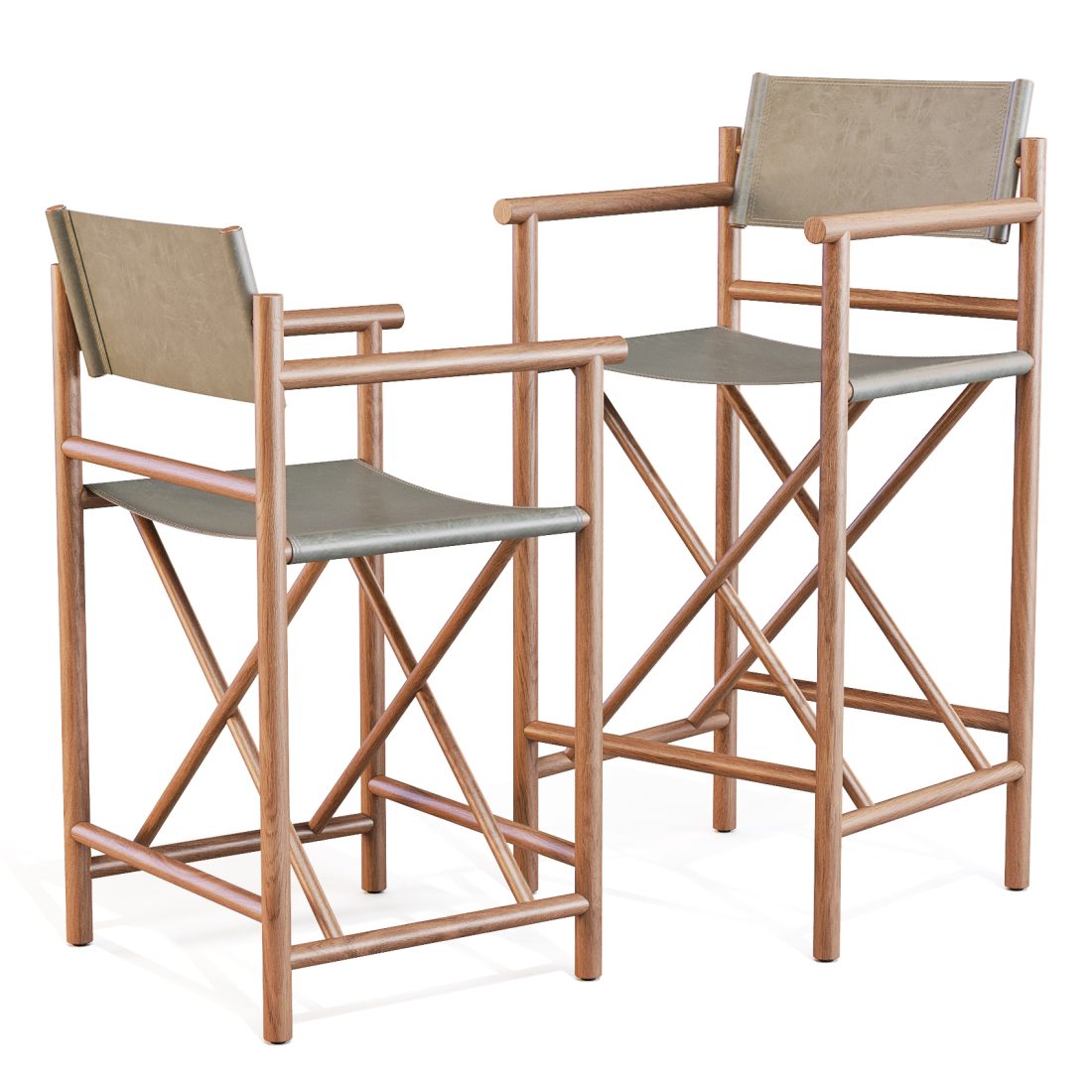 Crate & Barrel: Director's - Bar And Counter Stool 3D Model for Corona ...