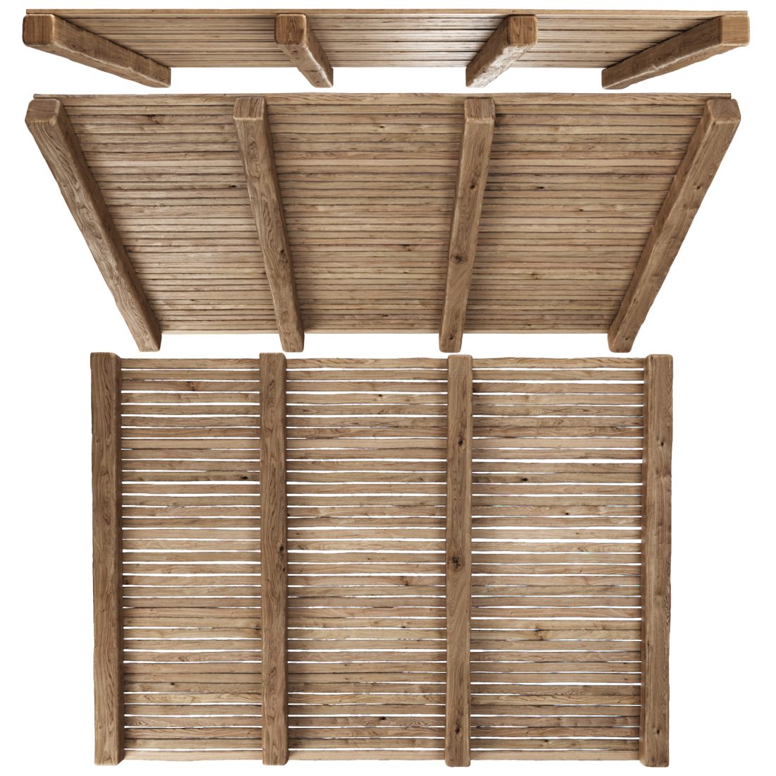 Wooden Ceiling V4 3D Model for VRay, Corona | CGMood