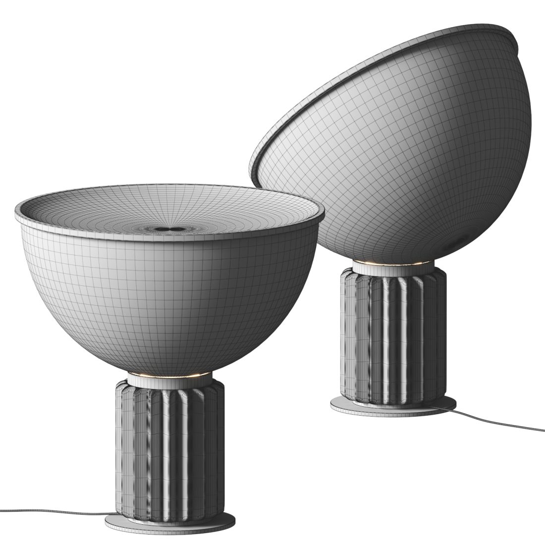 Glass Radar Table Lamp By Clearhalo 3D Model for VRay, Corona | CGMood
