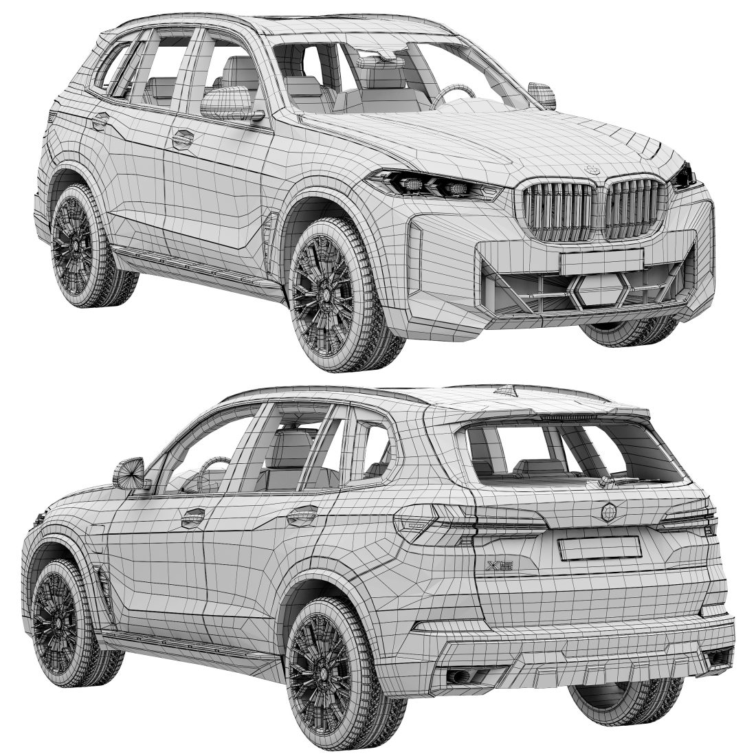 BMW X5 2023 - 3D Model for VRay