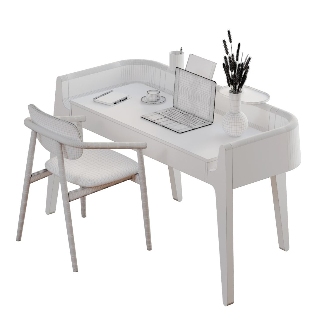 Table Teixeira Design Pessoa - 3D Model for VRay, Corona