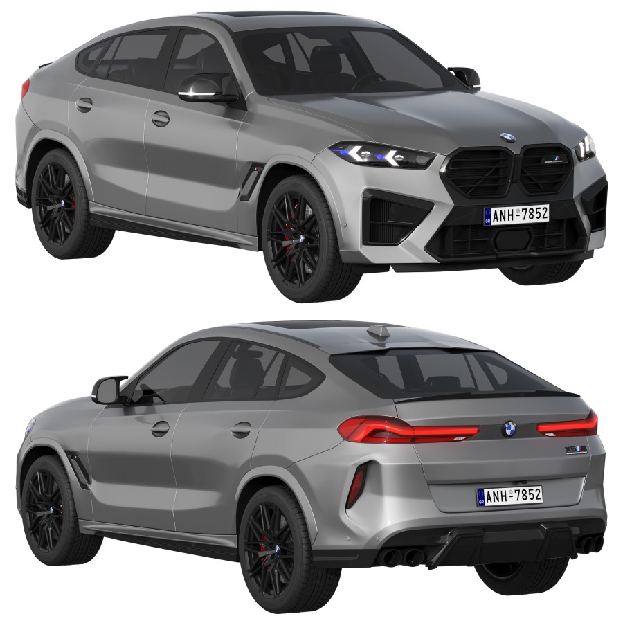 BMW X6M Competition 2023 3D Model for Corona | CGMood