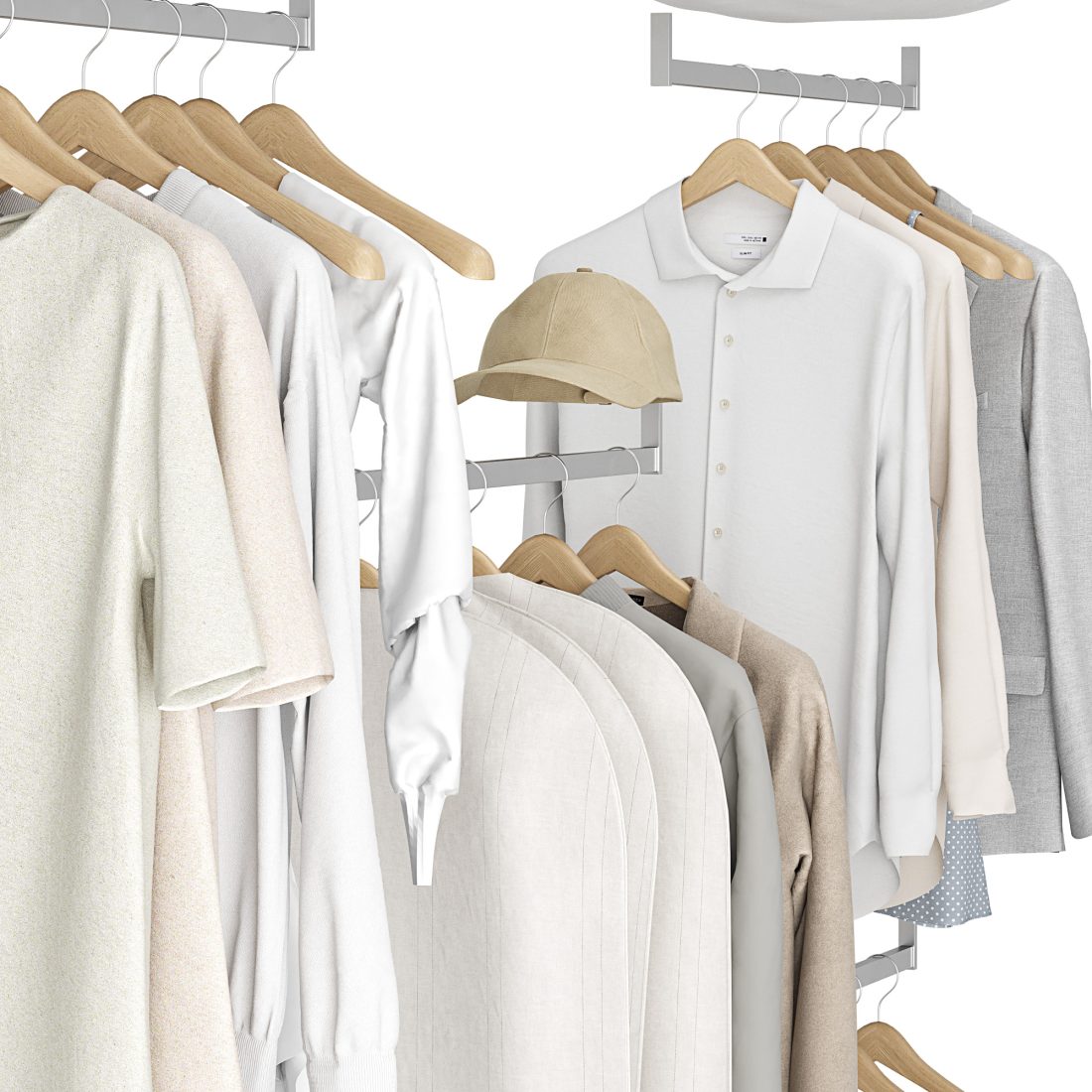 Clothes For Wardrobe Set 01 - 3D Model for VRay, Corona