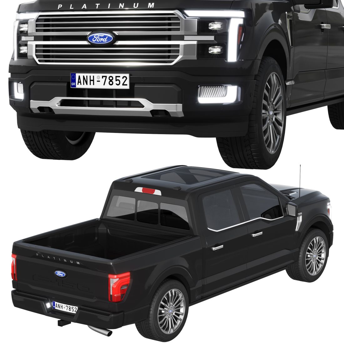 Ford F-150 Platinum 2024 3D Model for Corona | CGMood