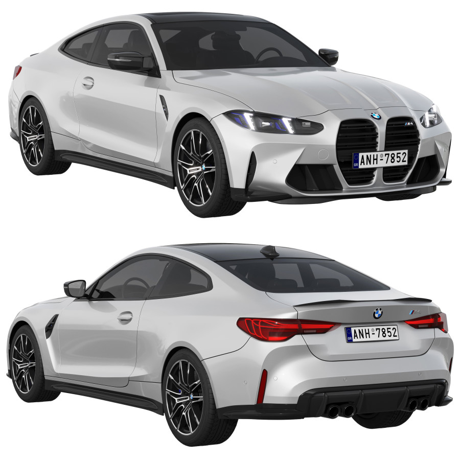 BMW M4 Coupe 2024 3D Model for Corona | CGMood