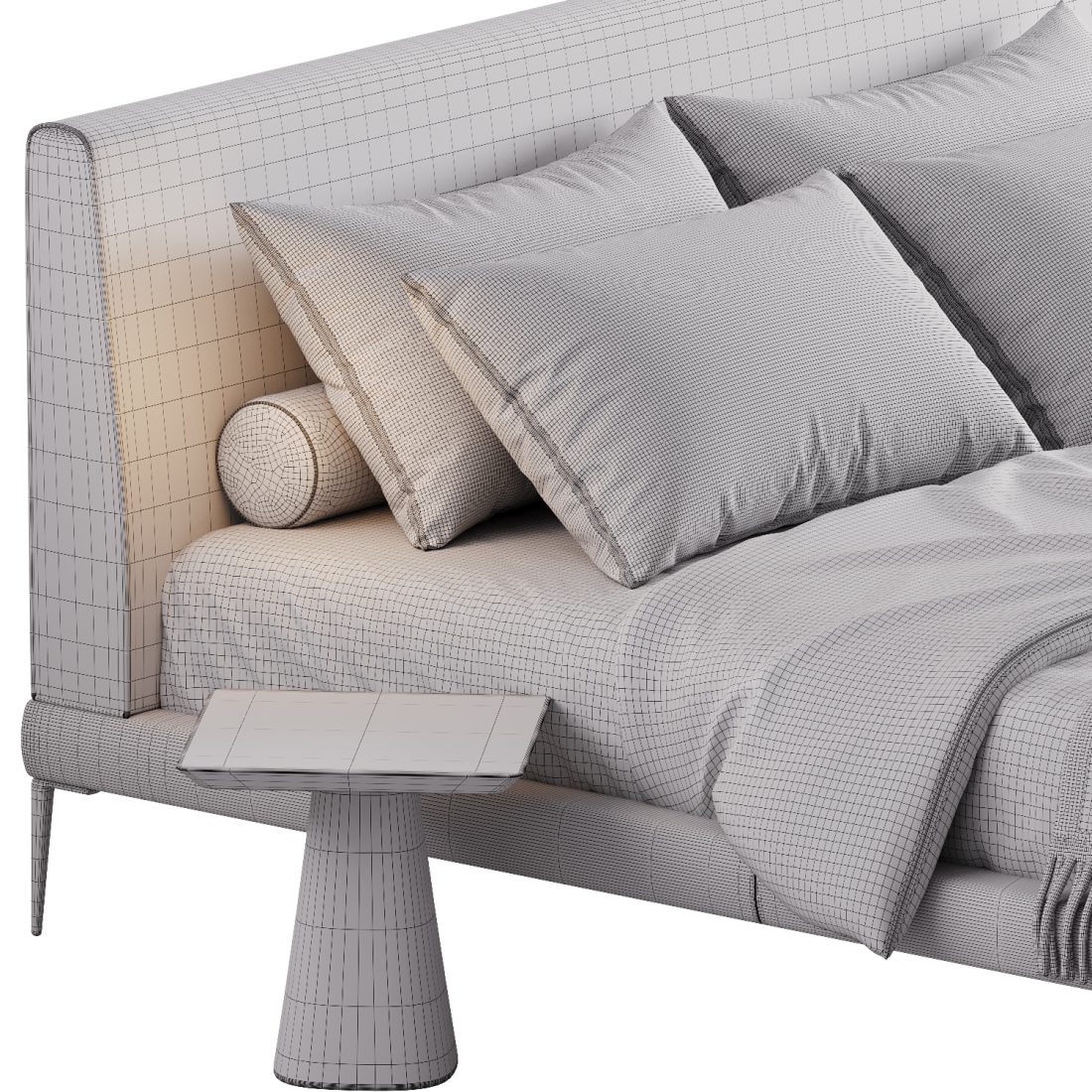 Boconcept Arlington Bed - 3D Model for Corona