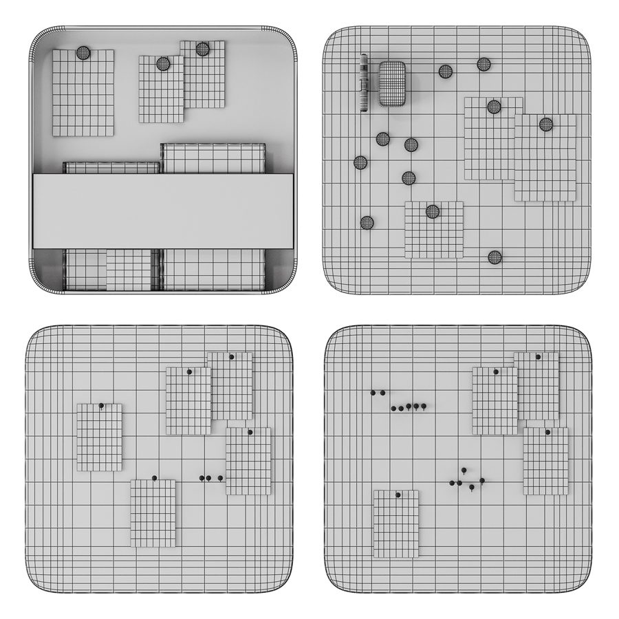 A Set Of Magnetic Marker Boards Bloc By Lintex 3D Model for Corona | CGMood