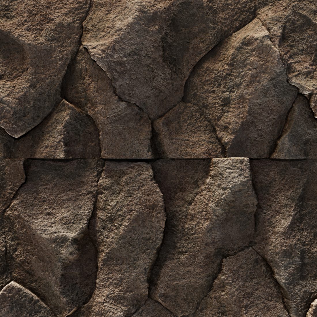 Rock Cliff 03 (seamless) - 3D Model for VRay