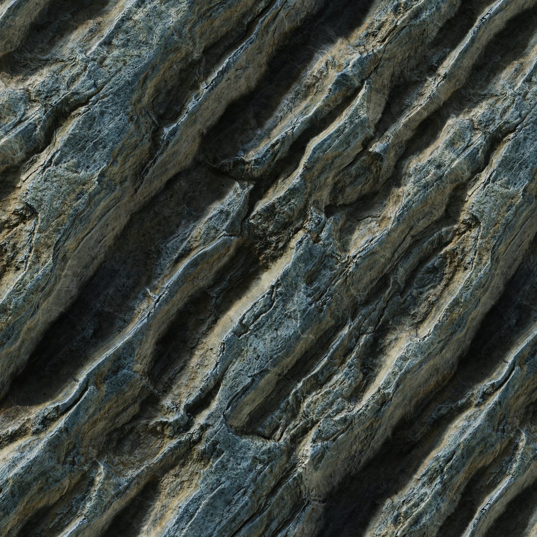 Rock Cliff 07 (seamless) - 3D Model for VRay