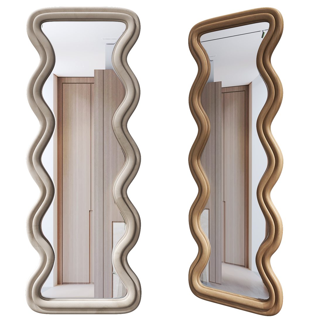 Wavy Floor Mirror 3D Model for VRay, Corona | CGMood