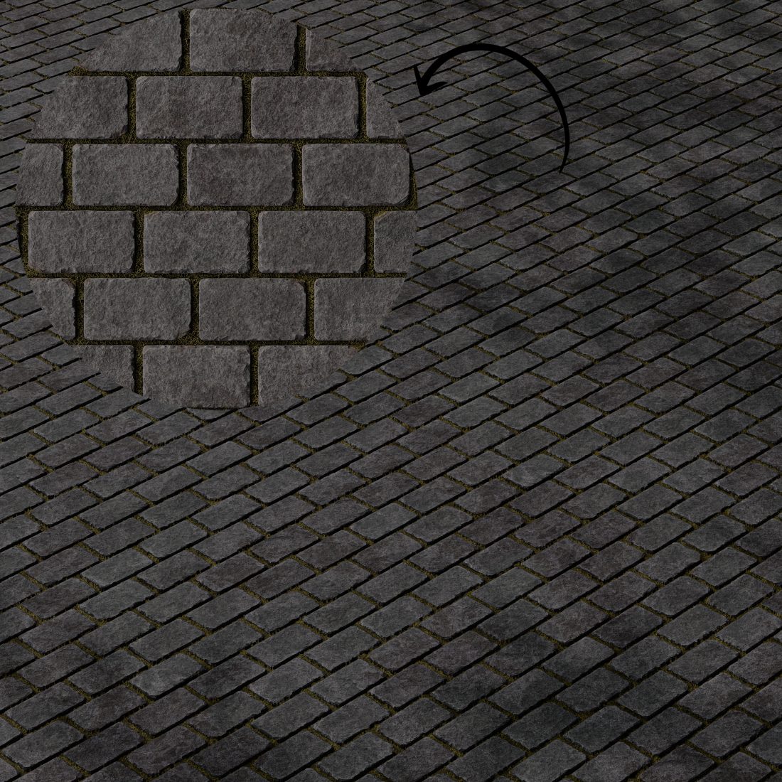 Stone Paving 04 (seamless) - 3D Model for VRay