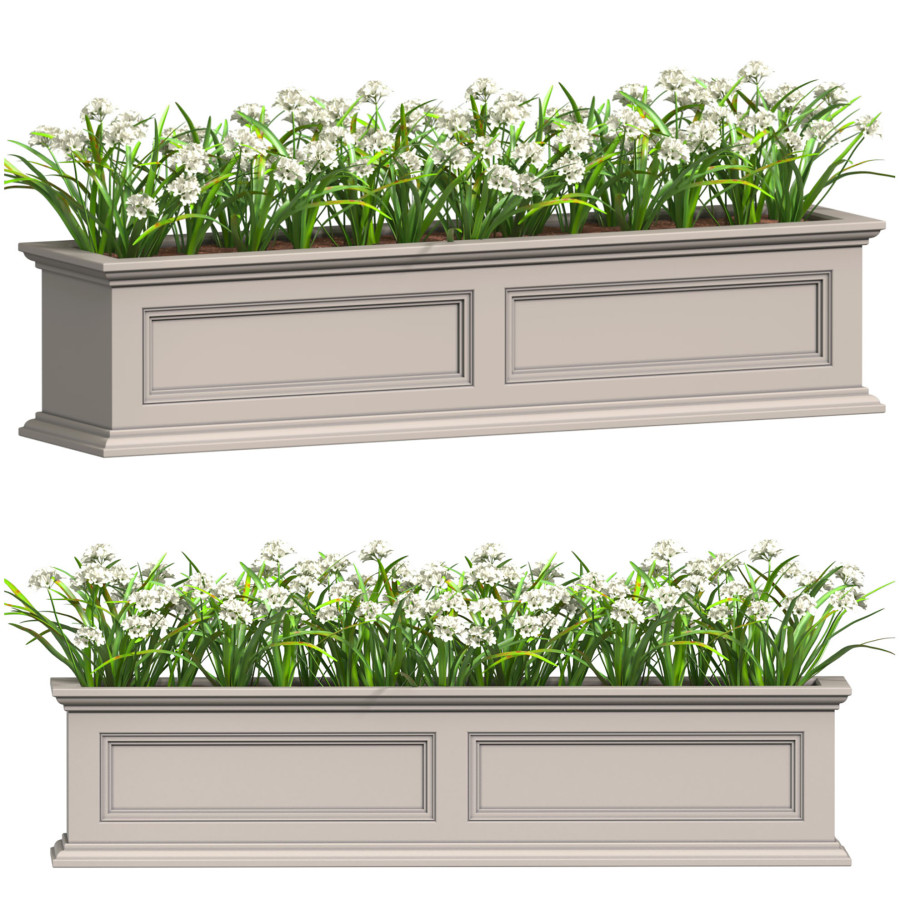 Window And Balcony Flower Box Pot - 3D Model for VRay, Corona
