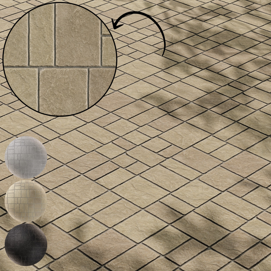 Stone Paving 09 (seamless) Texture / PBR Material | CGMood