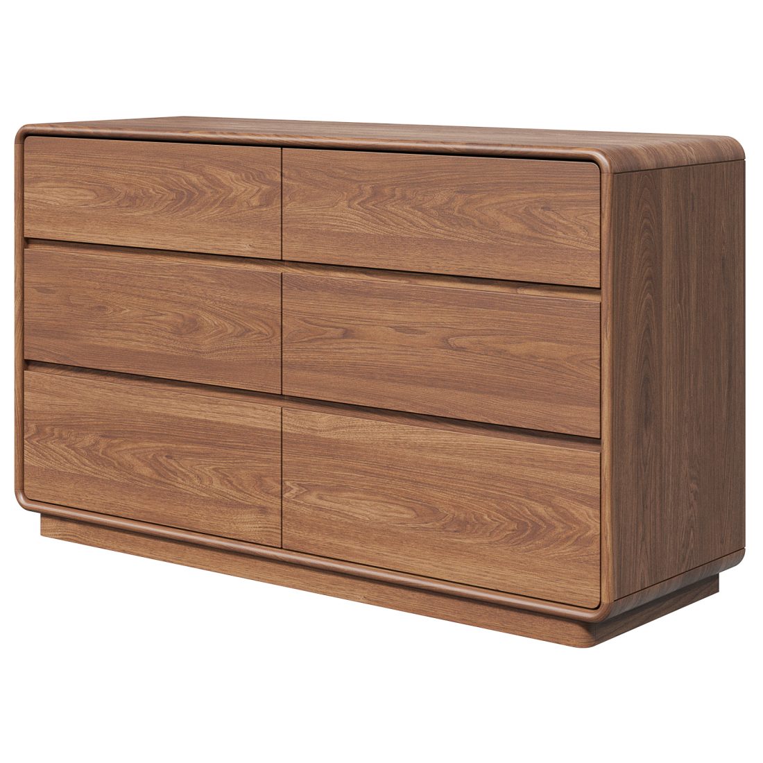 Gva Wood Solid Wood Chest Of Drawers - 3D Model for VRay, Corona