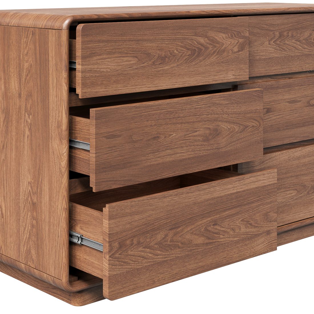 Gva Wood Solid Wood Chest Of Drawers - 3D Model for VRay, Corona